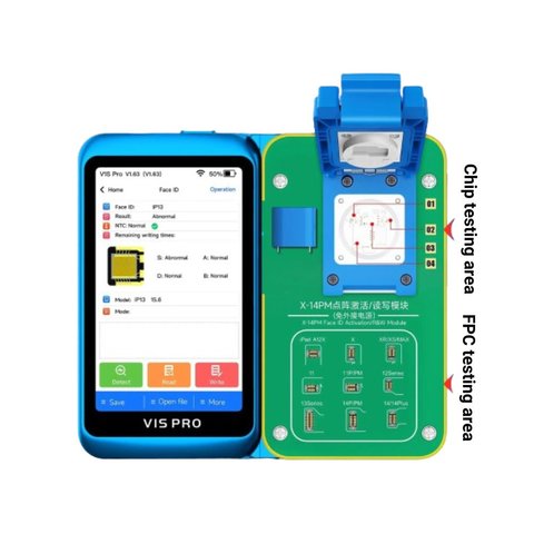 JCID V1S Pro Face ID Module for iPhone X - 14 Pro Max (External Power ...